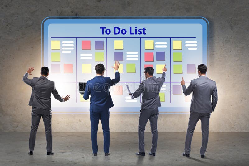Concept of To Do List with Businessman Stock Image - Image of checklist ...