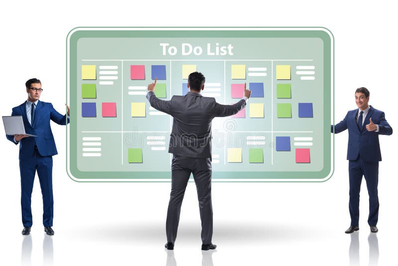 Concept of To Do List with Businessman Stock Photo - Image of ...