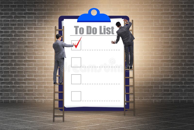 Concept of To Do List with Businessman Stock Image - Image of kanban ...