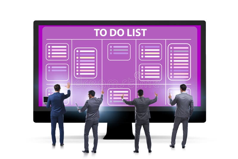 Concept of To Do List with Businessman Stock Photo - Image of paper ...