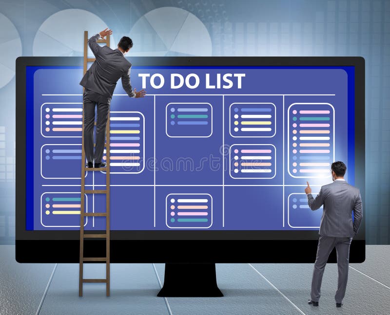 Concept of To Do List with Businessman Stock Image - Image of important ...
