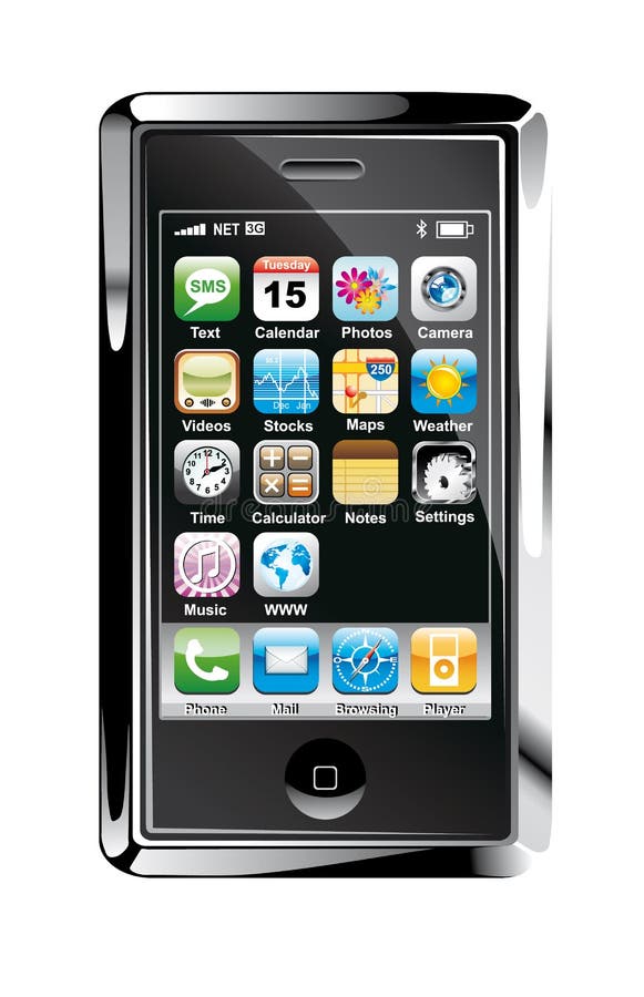 Concept Touch Screen Phone Design Editorial Photo - Illustration of ...