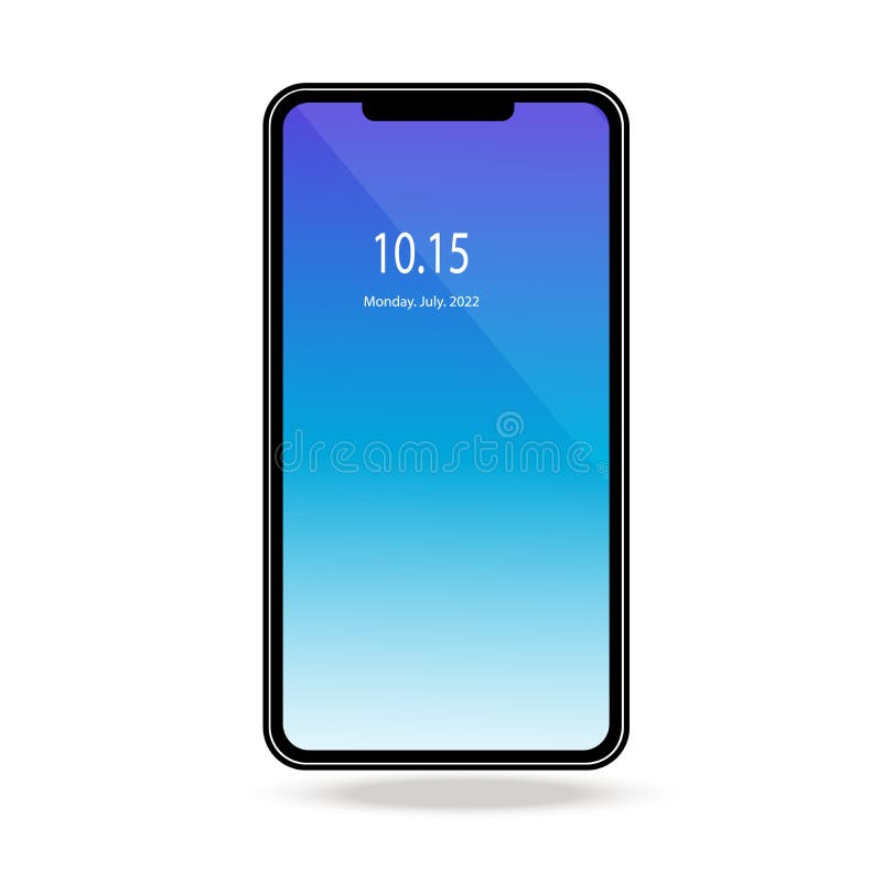 Touch Icon, Hand with Pressed Finger on Button in Flat Style Stock ...