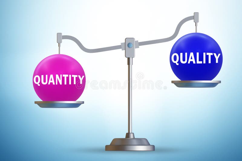 Quality Vs Quantity Stock Illustrations – 78 Quality Vs Quantity Stock ...