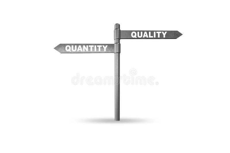 Quality Vs Quantity Stock Illustrations – 78 Quality Vs Quantity Stock ...