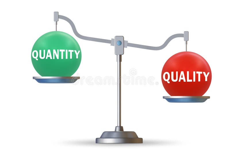 Quality Vs Quantity Stock Illustrations – 78 Quality Vs Quantity Stock ...