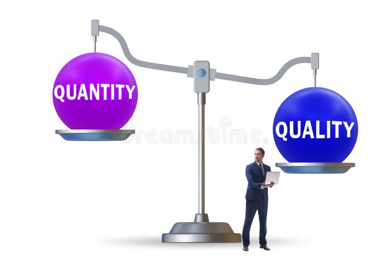 Quality Vs Quantity Stock Illustrations – 78 Quality Vs Quantity Stock ...