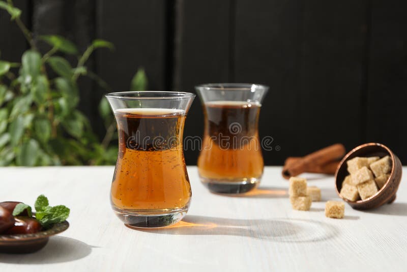 Concept of Traditional Turkish Brewed Hot Drink Stock Photo - Image of ...