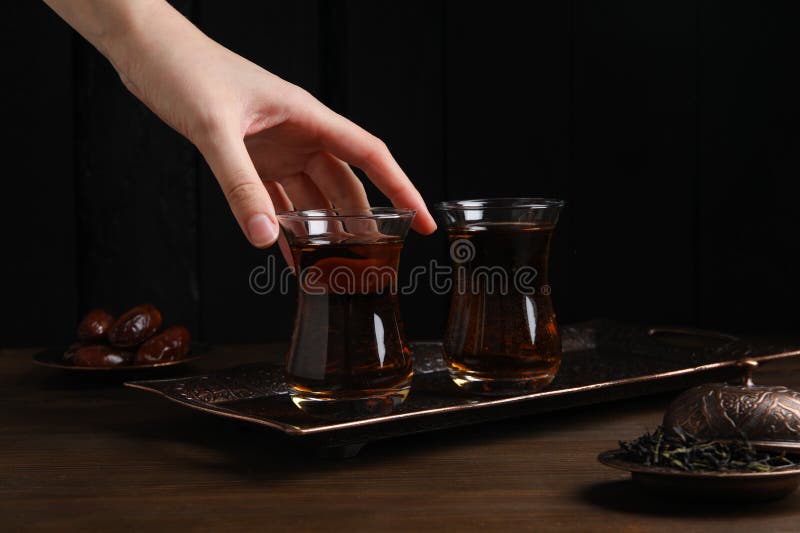 Concept of Traditional Turkish Brewed Hot Drink Stock Photo - Image of ...