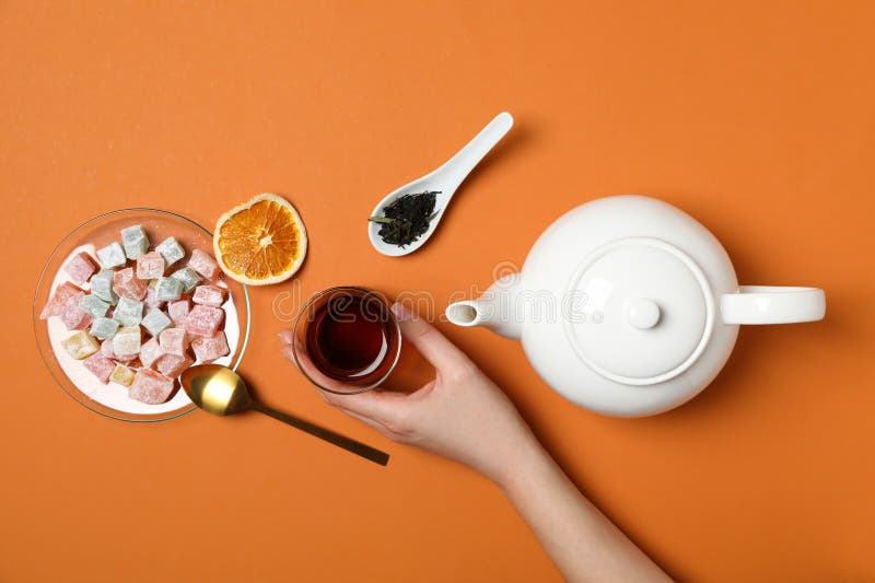 Concept of Traditional Turkish Brewed Hot Drink - Tea Stock Photo ...