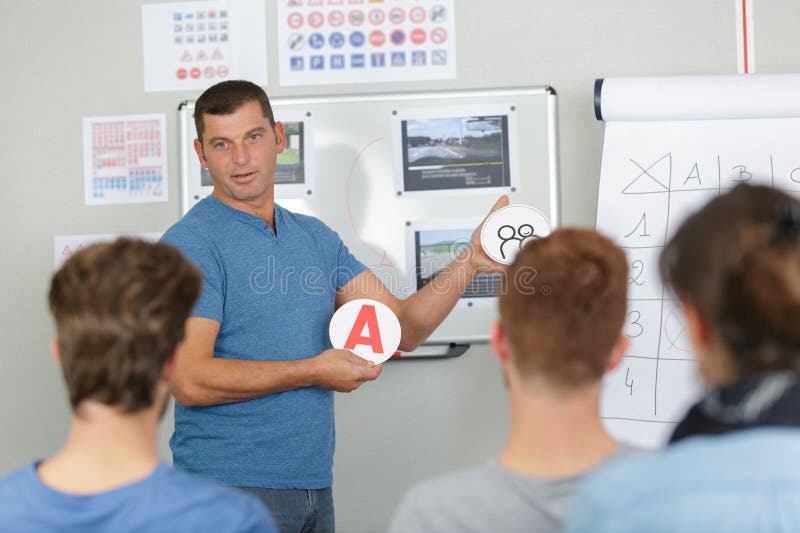 Concept Traffic Code Lesson and Driving School Stock Image - Image of ...