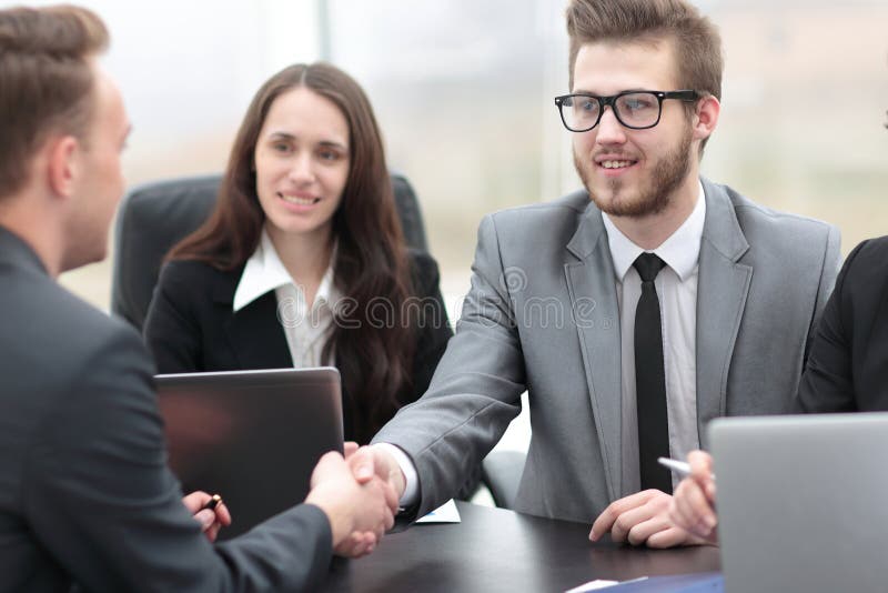Business Handshake Business Partners Stock Image - Image of employee ...