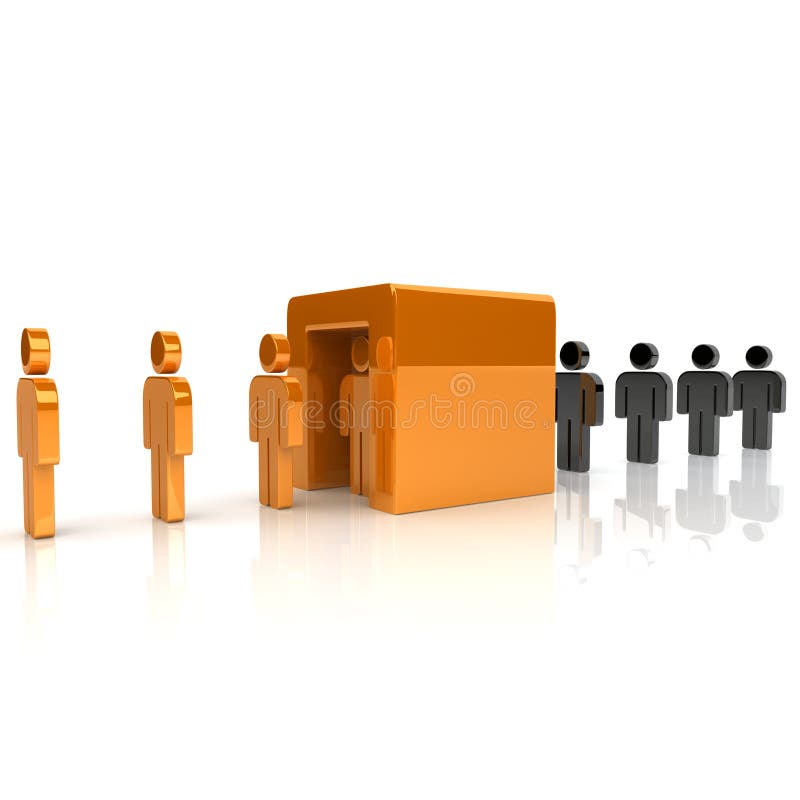 Concept of Transformation from Black To Orange Stock Illustration ...