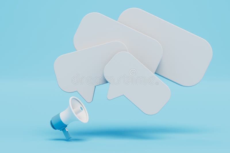 The Concept of Transmitting Important Messages Over a Loudspeaker. Copy ...