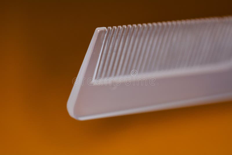 Concept of Transparent Hair Comb Isolated Stock Image - Image of hand ...