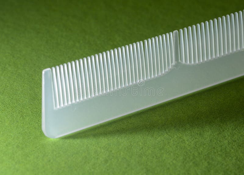 Concept of Transparent Hair Comb Isolated Stock Image - Image of ...