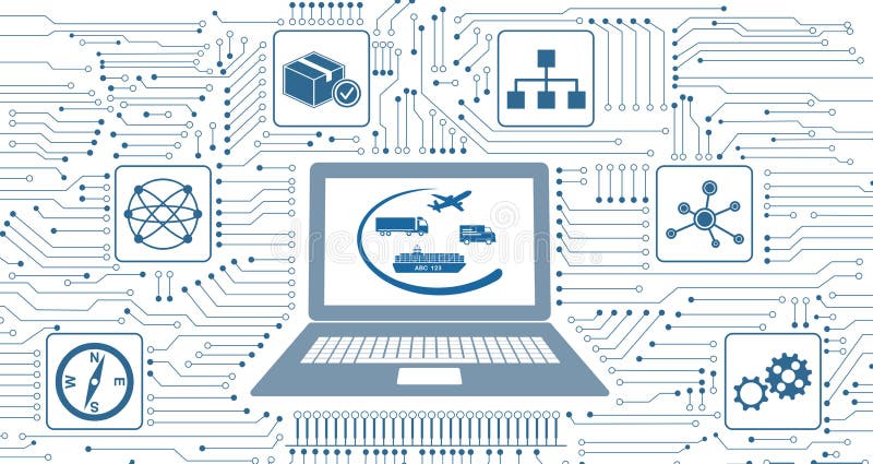 Concept of transportation stock illustration. Illustration of network ...