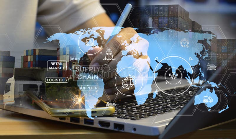 Concept of Transportation Technology Global Connectivity in the Digital ...