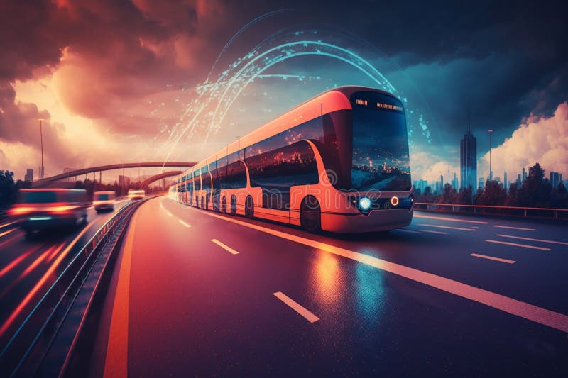 Concept of Transportation Technology. Traffic Control Stock ...