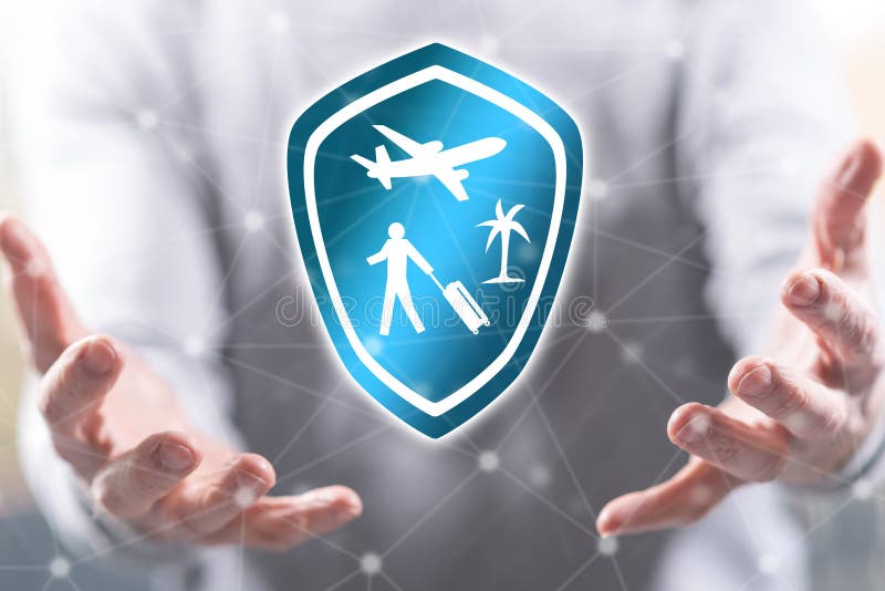 Concept of Travel Insurance Stock Photo - Image of design, hand: 380882092