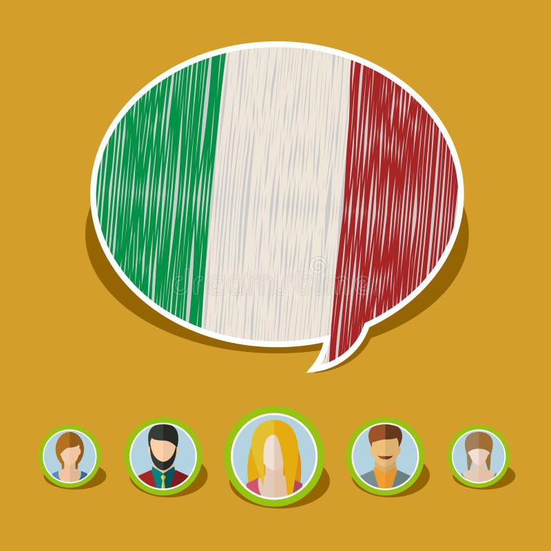 Italian Flag Speech Bubble Stock Illustrations – 339 Italian Flag ...