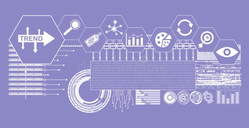 Concept of trends stock illustration. Illustration of social - 238304148