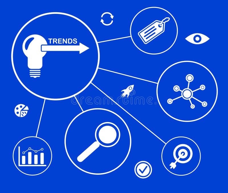 Concept of trends stock illustration. Illustration of concept - 300512323