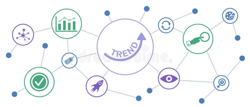Concept of trends stock illustration. Illustration of leadership ...