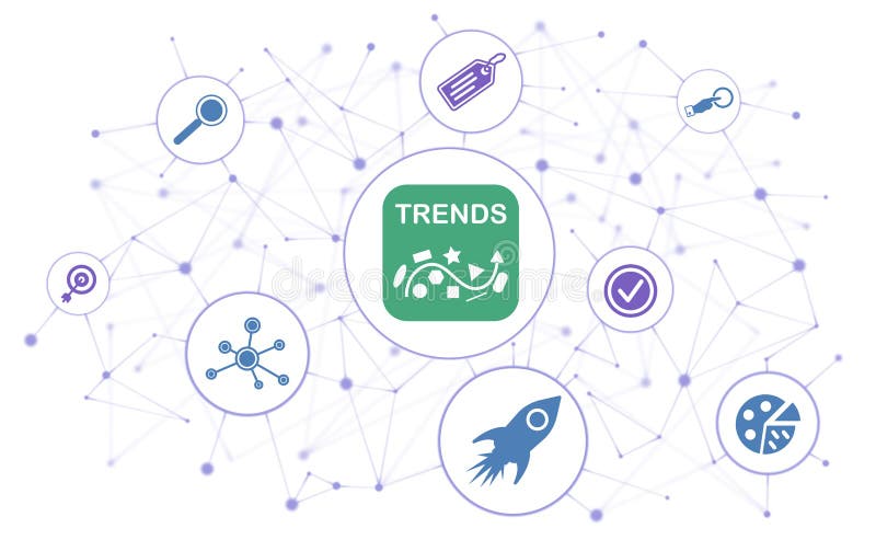 Concept of trends stock illustration. Illustration of marketing - 237710257