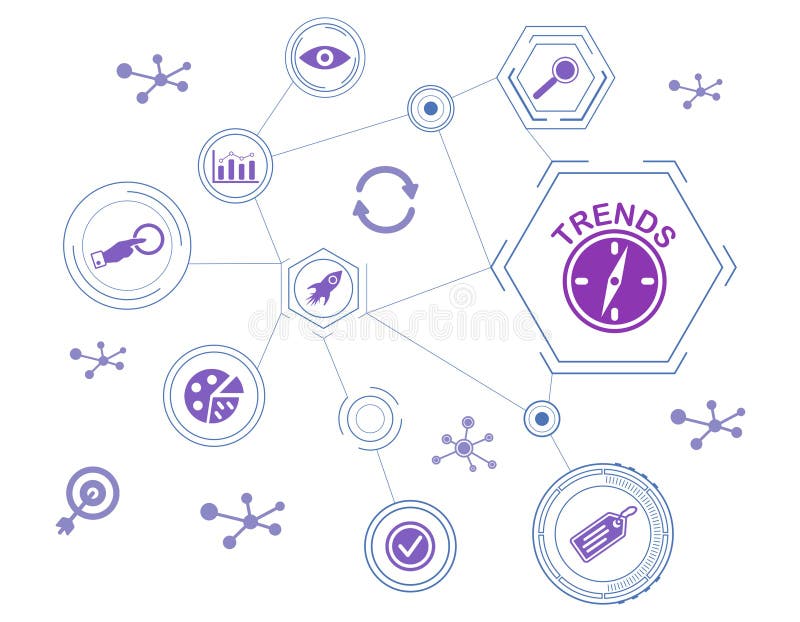 Concept of trends stock illustration. Illustration of trend - 261110699