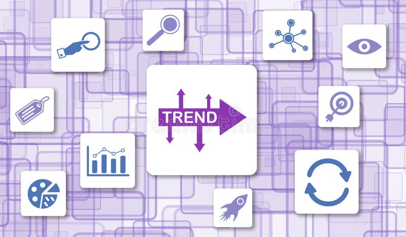 Concept of trends stock illustration. Illustration of trendy - 262322200