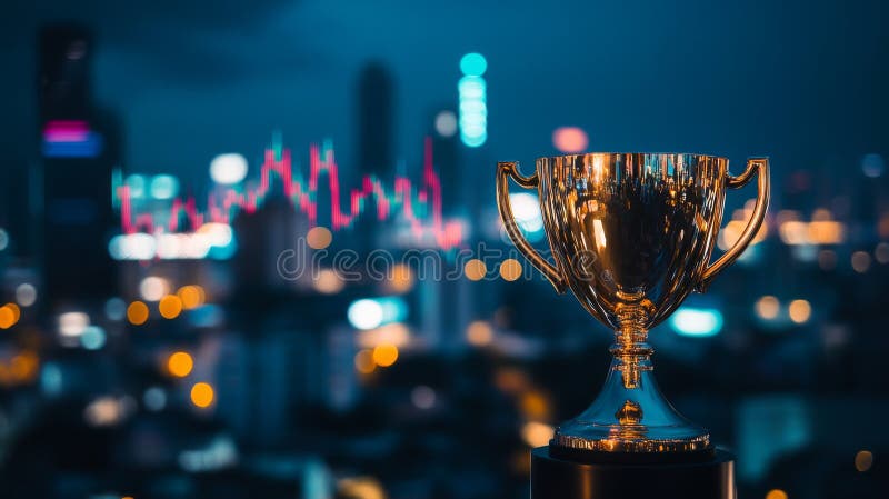 The Concept of a Trophy Embodies Excellence, Juxtaposed with Rising ...