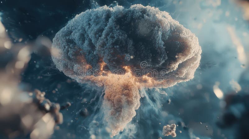 Apocalyptic Nuclear Blast: a Digital Depiction of Devastation Stock ...