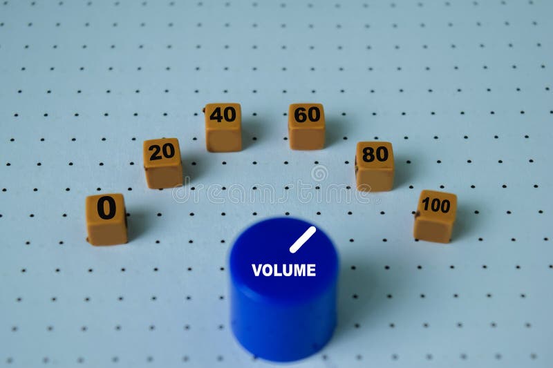 Concept of Turning Volume Control Knob for Maximum Loudness Stock Photo ...