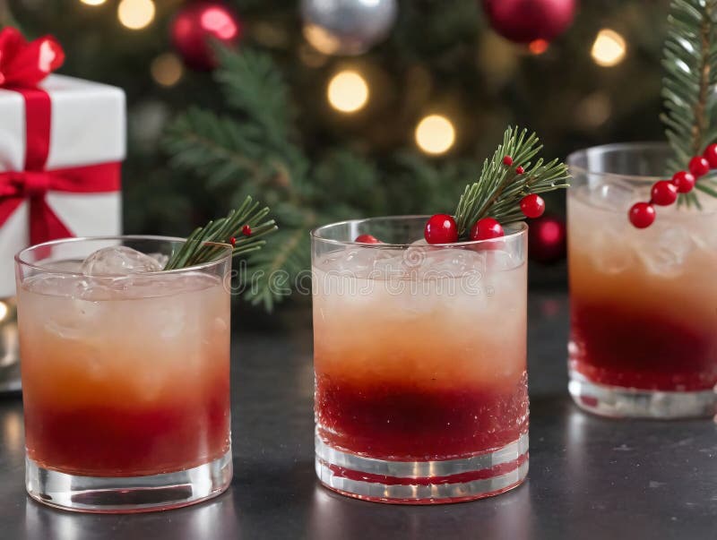 Two Glasses of Cran with Cran and Cran. Generative AI Stock ...