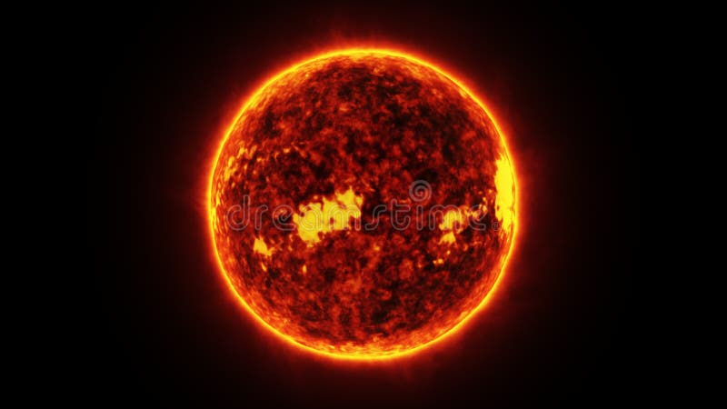 Concept-U1 View of the Realistic Sun from Space Stock Footage - Video ...