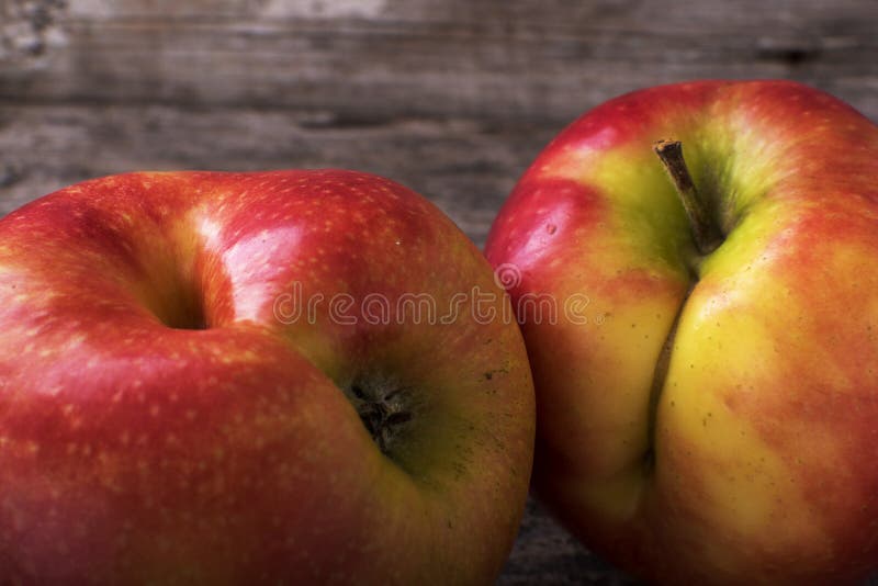 Concept of Ugly Food - Red Apple on Background Stock Image - Image of ...
