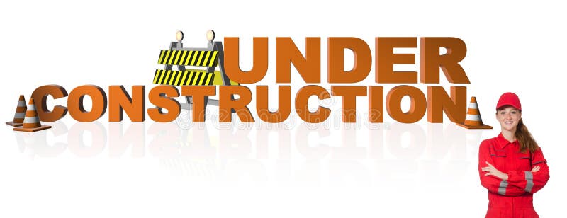 The Concept of Under Construction for Your Webpage Stock Image - Image ...