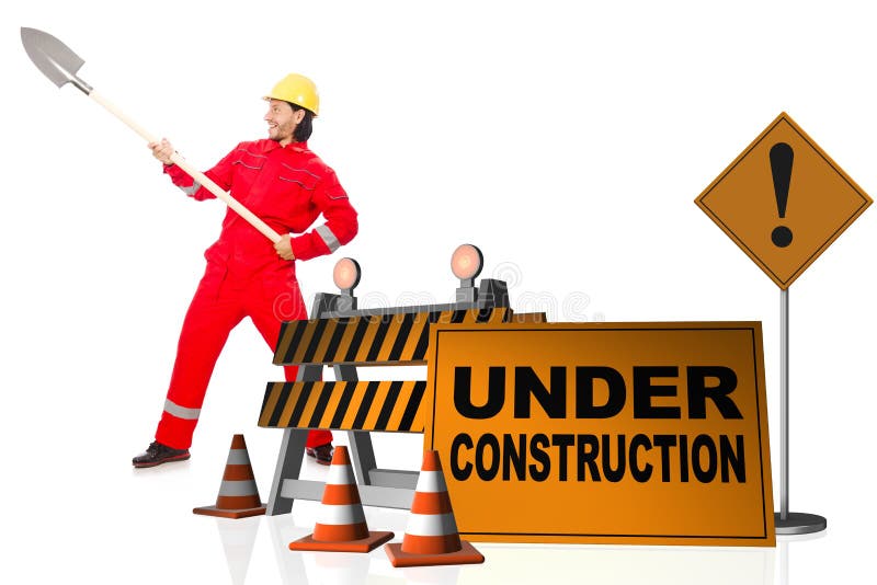 The Concept of Under Construction for Your Webpage Stock Image - Image ...