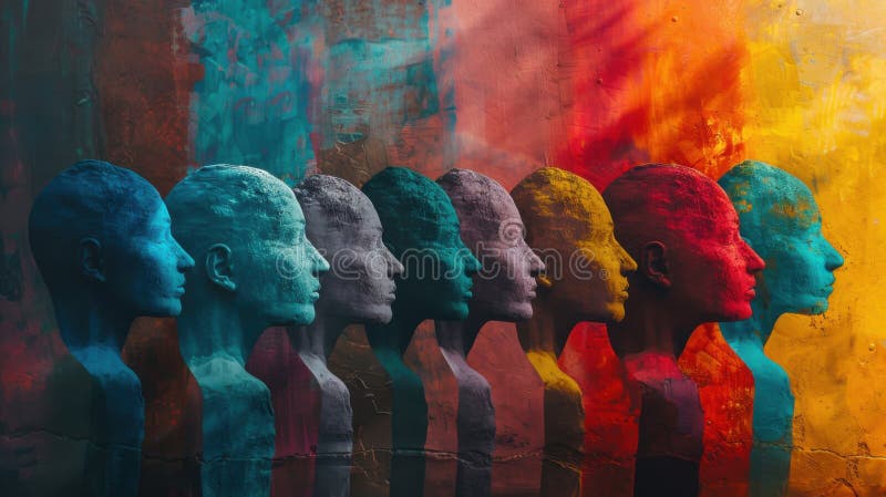 The Concept of the Uniqueness and Identity of Each Person. Stock Photo ...