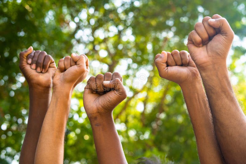 Concept of Unity in Diversity or Equality Showing by Group of Fist ...