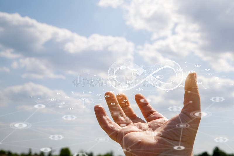 Concept of Unlimited Internet Support Stock Photo - Image of eternity ...