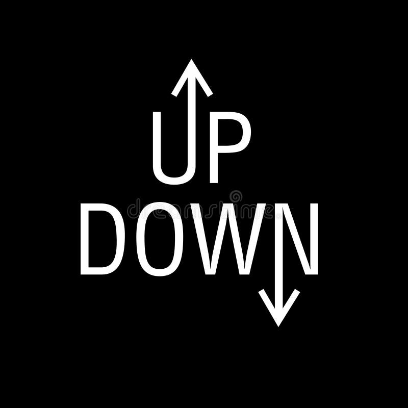 Up and Down stock vector. Illustration of sign, design - 116327859