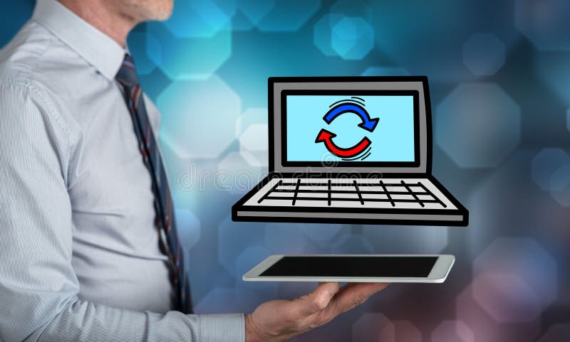 Concept of upgrade stock photo. Image of process, internet - 132154966