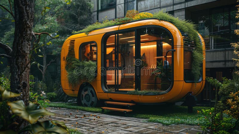 The Concept of Urban Ecological Transport on Wheels Stock Image - Image ...