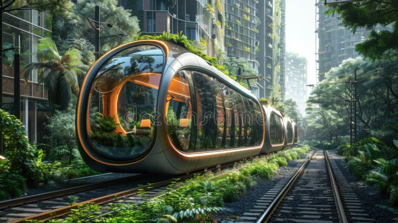 The Concept of Urban Ecological Transport on Wheels Stock Image - Image ...