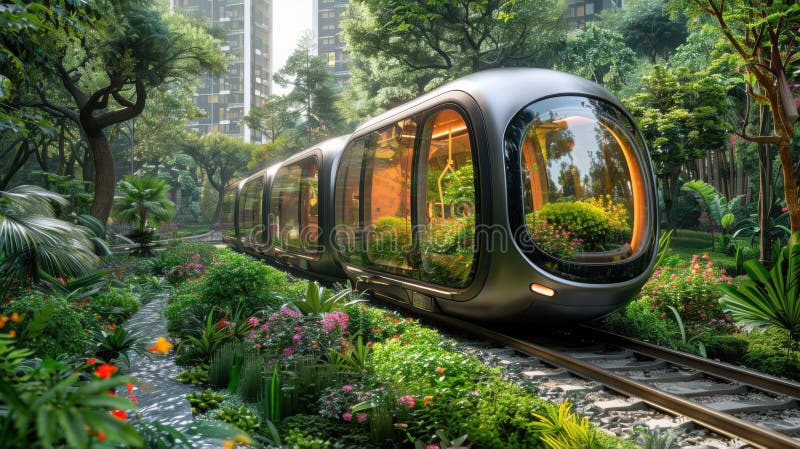 The Concept of Urban Ecological Transport on Wheels Stock Photo - Image ...