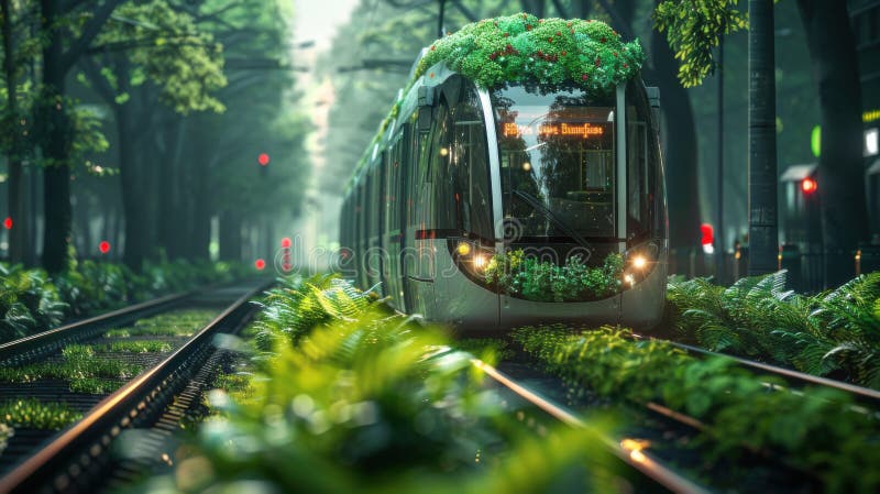 The Concept of Urban Ecological Transport on Wheels Stock Illustration ...