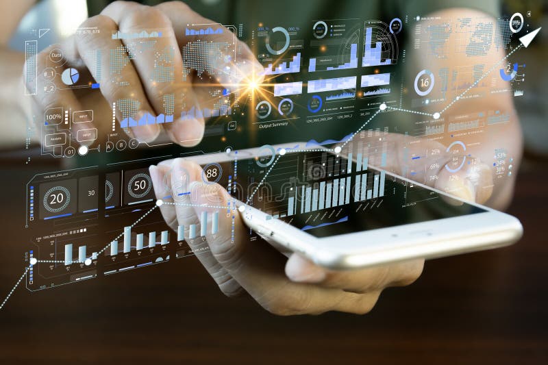 The Concept of Using AI in Data Analysis and Processing Stock Image ...