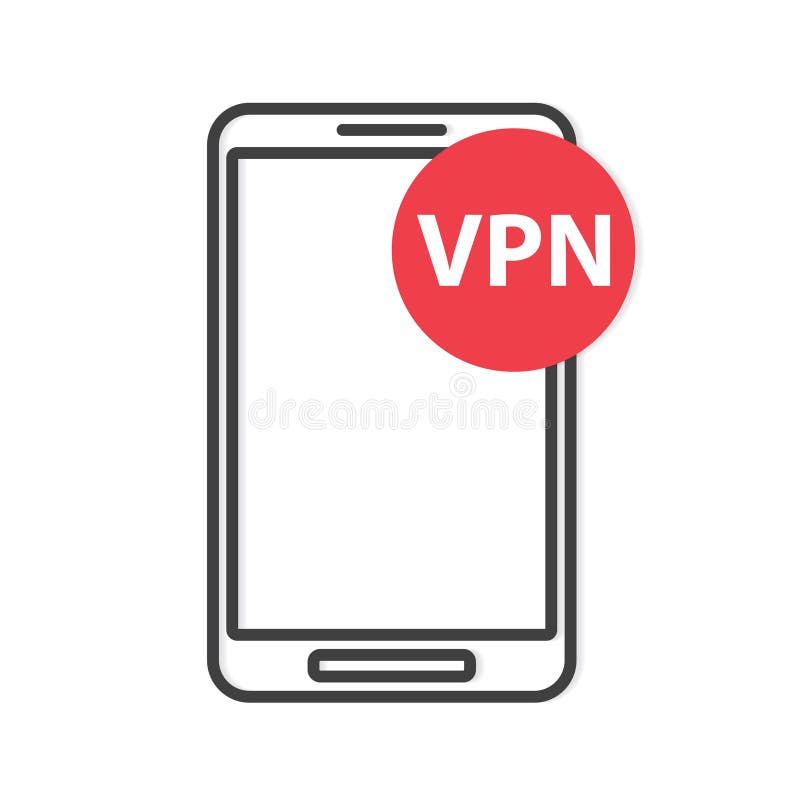 Concept of Using App VPN Virtual Private Network Stock Vector ...